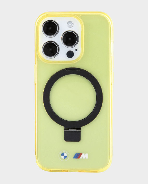 Buy BMW iPhone 15 Pro Max MagSafe IML Case with Ring Stand (Yellow) in ...