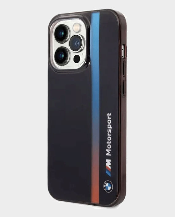 Buy BMW iPhone 15 Pro Max Motorsport IML Case With Tricolor Stripe ...