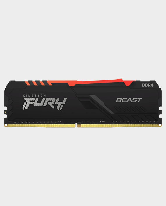 Buy Kingston 16GB (2x8GB) DDR4 3200 MT/S CL16 Fury Beast RGB KF432C16BBAK2/16 in Qatar ...