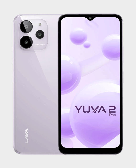 Buy Lava Yuva 2 Pro 4GB 64GB (Glass Lavender) in Qatar - AlaneesQatar.Qa