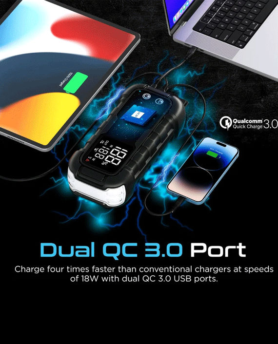 Buy Promate Spart Tank Car Jump Starter 20000mah Powerbank 45w PD 2000D ...