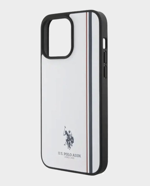 Buy U.S. Polo iPhone 15 Pro Pu Leather Case With DH Tricolor Line in ...