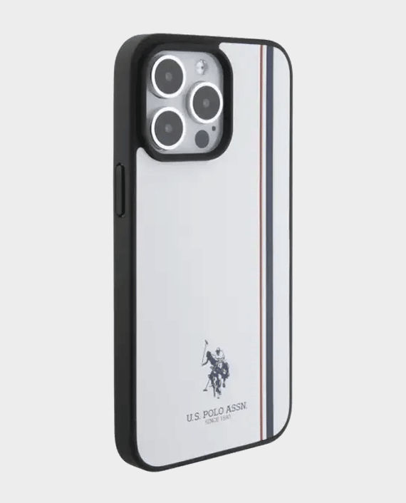 Buy U.S. Polo iPhone 15 Pro Pu Leather Case With DH Tricolor Line in ...