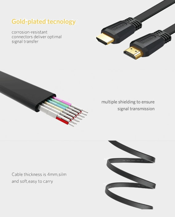 Buy Ugreen Hdmi Flat Cable 3m Price in Qatar - AlaneesQatar.Qa