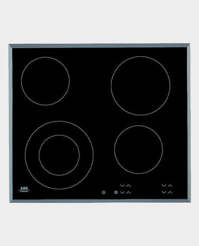 Buy AEG HK624010FB Built-in Electric Ceramic Hob 60 cm 4 Zones in Qatar ...