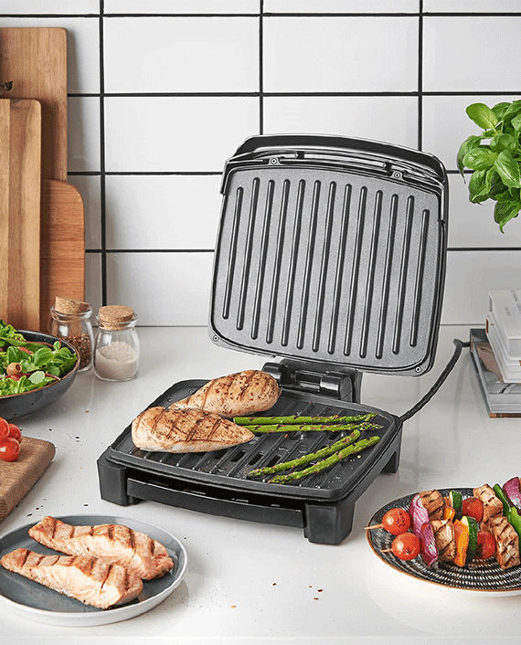 Buy Russell Hobbs George Foreman 28310 Immersa Medium Electric Grill in Qatar - AlaneesQatar.Qa