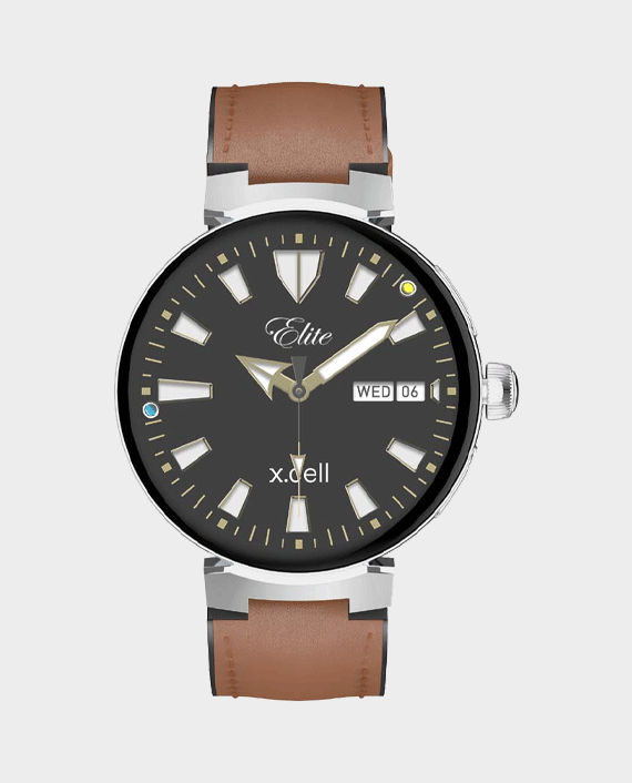 Buy X.Cell Smart Watch Elite 3 Leather Strap (Brown) in Qatar ...