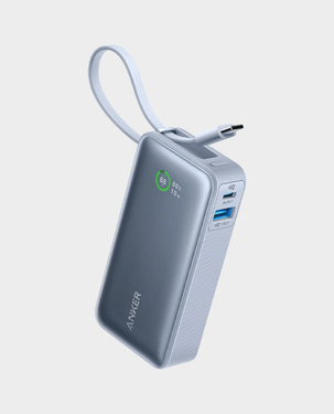 Buy Anker Nano Power Bank 10000 mAh (30W, Built-In USB-C Cable, Blue ...