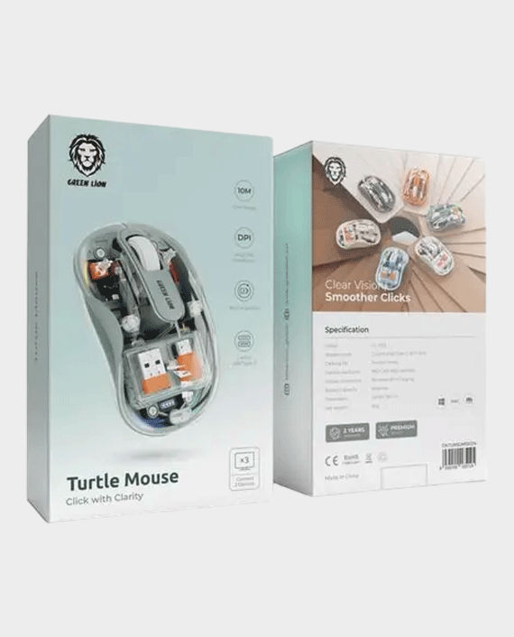 Buy Green Lion Turtle Wireless Mouse in Qatar - AlaneesQatar.Qa