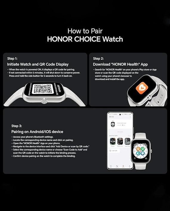 Buy Honor Choice Watch (White) in Qatar - AlaneesQatar.Qa