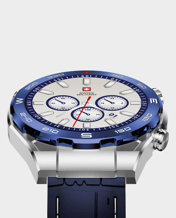 Buy Swiss Military Dom 3 Smart Watch (Blue) in Qatar - AlaneesQatar.Qa