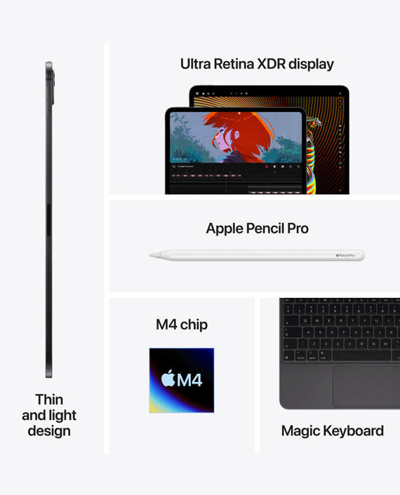 Buy Apple iPad Pro 11 inch M4 chip WiFi + Cellular 256GB MVW13AB/A ...