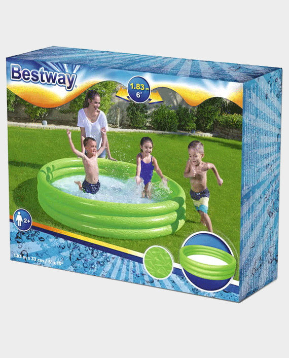 Buy Bestway Water Pool 480 Liter for kids with Pre-tested Vinyl 3 Equal ...