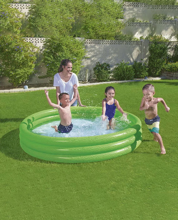 Buy Bestway Water Pool 480 Liter for kids with Pre-tested Vinyl 3 Equal ...