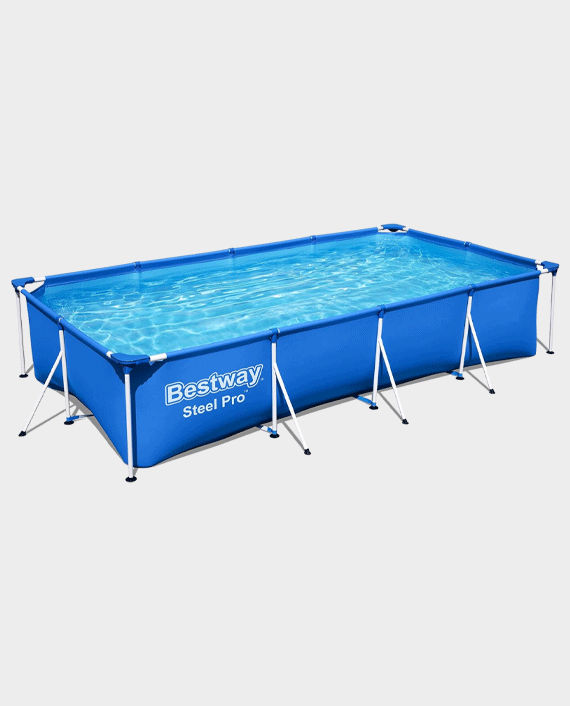 Buy Bestway Rectangle Family Splash Swimming Water Pool Set 5700 Liter ...
