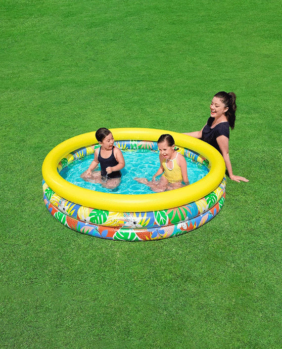 Buy Bestway Floral Paradise Water Play Pool 508 Liter Tropical Design ...
