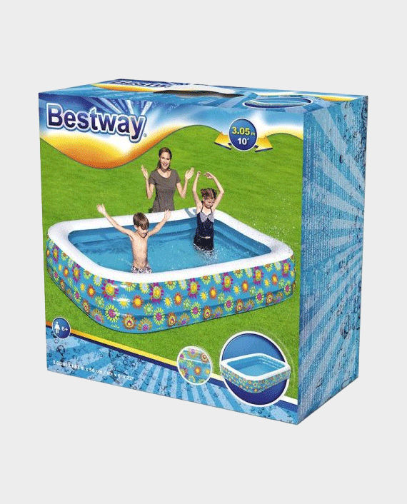 Buy Bestway Happy Flora Kids Water Pool 1161 Liter Capacity ...