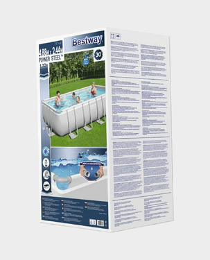 Buy Bestway Power Steel Rectangular Water Pool Set 11532 Liter ...