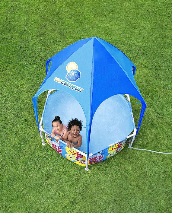 Buy Bestway Steel Pro Shade Water Play Pool 930 Liter with UV Careful ...
