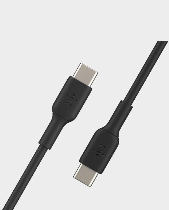 Buy Belkin BoostCharge USB-C to USB-C Cable 1 (Black) in Qatar - AlaneesQatar.Qa