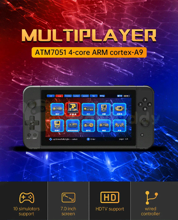 Buy Green Lion GP Pro 7 Gaming Console GNGPRO7GCWH (White) in Qatar ...