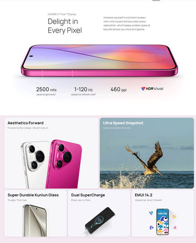 Buy Huawei Pura 70 (12GB 256GB - White) in Qatar - AlaneesQatar.Qa