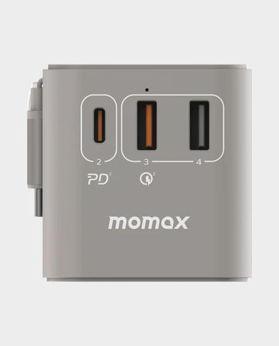 Buy Momax 1-World 70W GaN (USB-C / USB-A) Travel Adaptor - Grey in ...