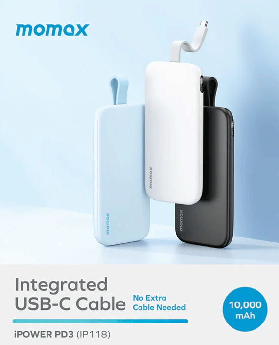 Buy Momax iPower PD 3 10000mAh Dual Port Power Bank in Qatar ...