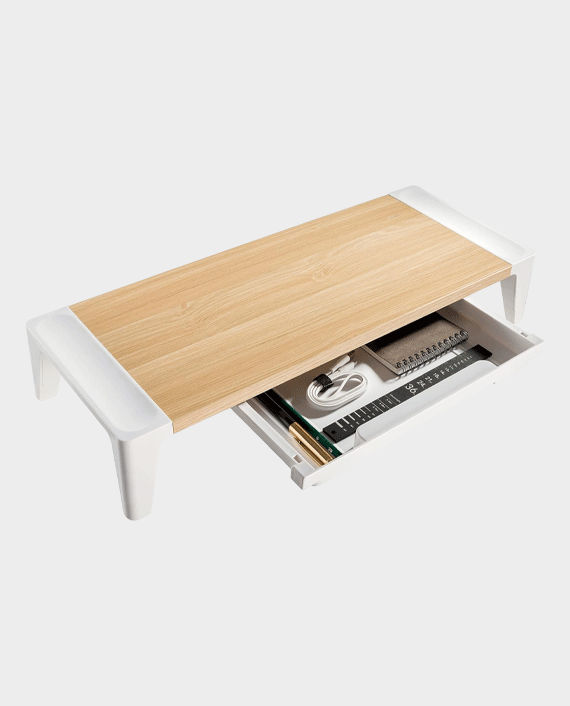 Buy Navodesk Premium Wooden Monitor Riser with Drawer in Qatar ...