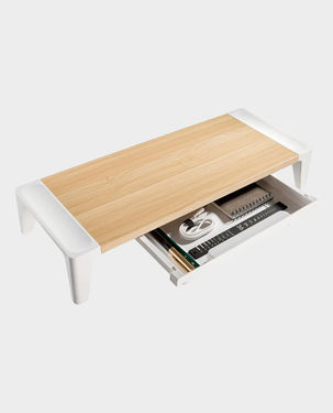Buy Navodesk Premium Wooden Monitor Riser with Drawer in Qatar ...