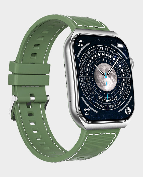 Buy Swiss Military Alps 3 Smartwatch Silver Frame (Green Silicon Strap ...