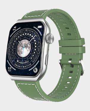 Buy Swiss Military Alps 3 Smartwatch Silver Frame (Green Silicon Strap ...