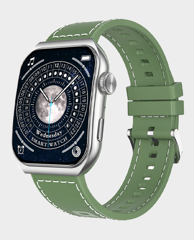 Buy Swiss Military Alps 3 Smartwatch Silver Frame (Green Silicon Strap ...