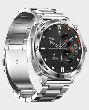 Buy Swiss Military Dom 4 Smart Watch Metal Strap SM-WCH-DOM4-SilF ...