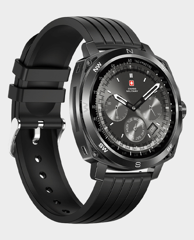 Buy Swiss Military Dom 4 Smart Watch Silicon Strap (SM-WCH-DOM4-GunF ...