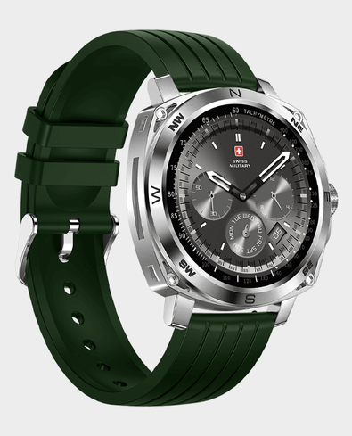 Buy Swiss Military Dom 4 Smart Watch Silicon Strap - Green in Qatar ...