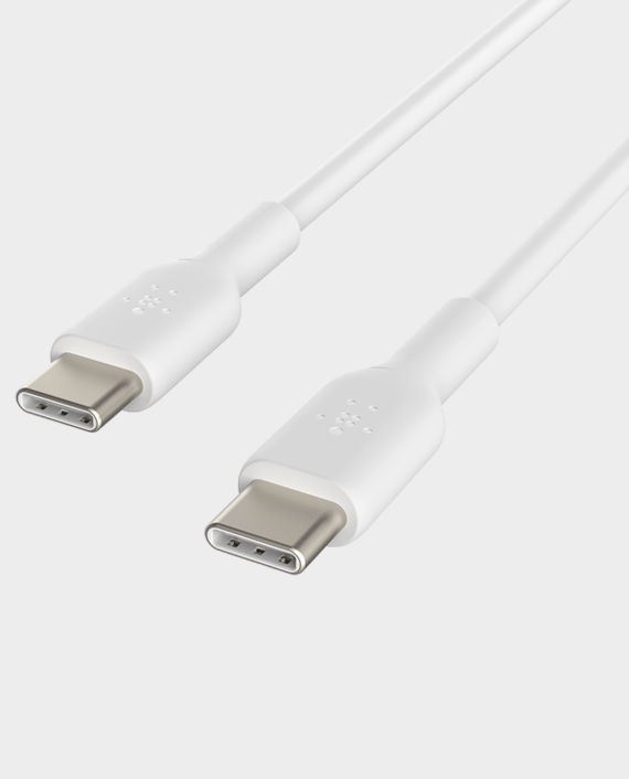 Buy Belkin BoostCharge 2.0 USB-C to USB-C 1m Cable BL-CBL-USBC-USBC-1M-WHT - (White) in Qatar ...