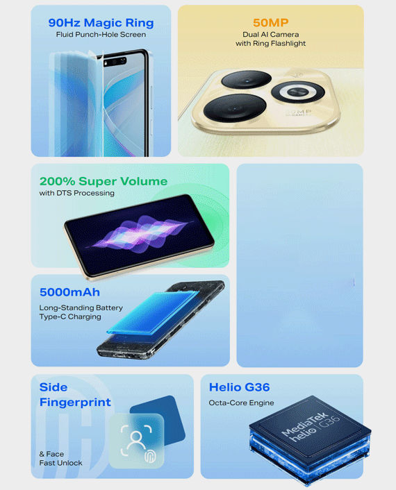 Buy Infinix Smart 8 Pro (4GB 128GB - Galaxy White) in Qatar ...