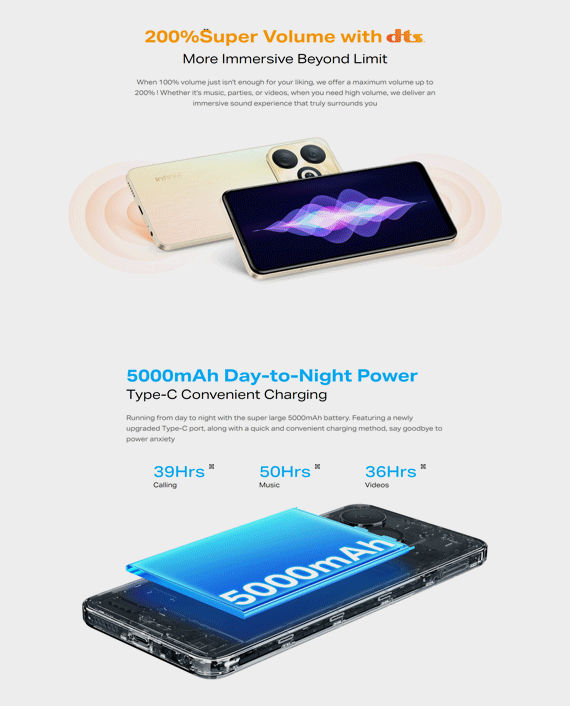 Buy Infinix Smart 8 Pro (4GB 128GB - Shiny Gold) in Qatar - AlaneesQatar.Qa