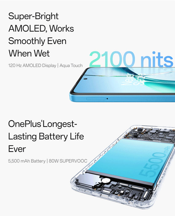 Buy Oneplus Nord CE4 Lite 5G (8GB 256GB - Mega Blue) in Qatar ...