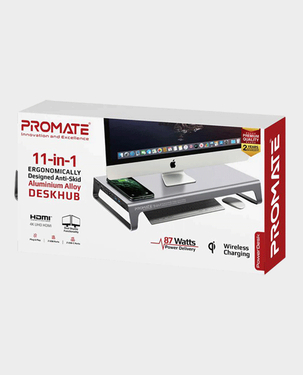 Buy Promate 11-In-1 Laptop Docking Station Monitor Stand Deskhub in ...