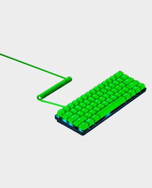 Buy Razer PBT Keycap With Coiled Cable Upgrade Set (Razer Green) in ...