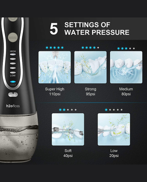 Buy H2Ofloss Water Flosser Professional Cordless Dental Oral Irrigator ...