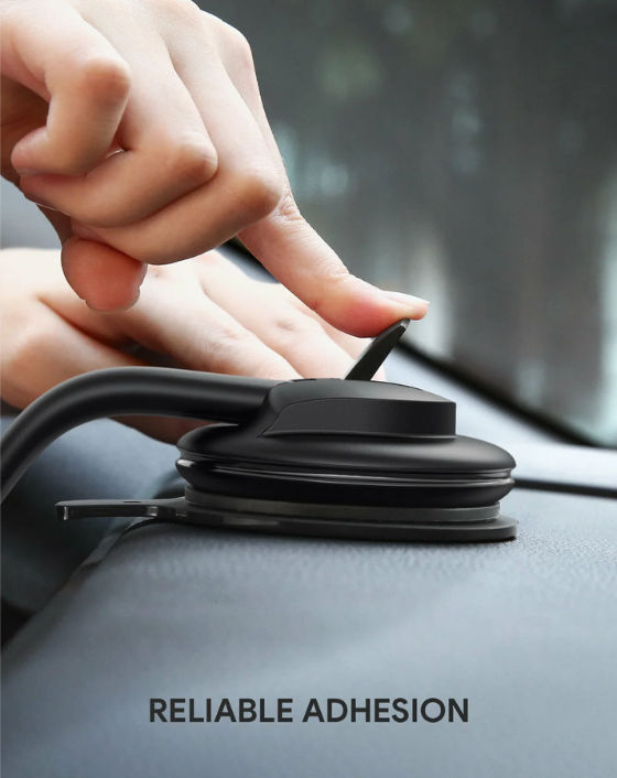 Buy Aukey Car Phone Holder Windshield Dashboard Mount Sticker Base in ...