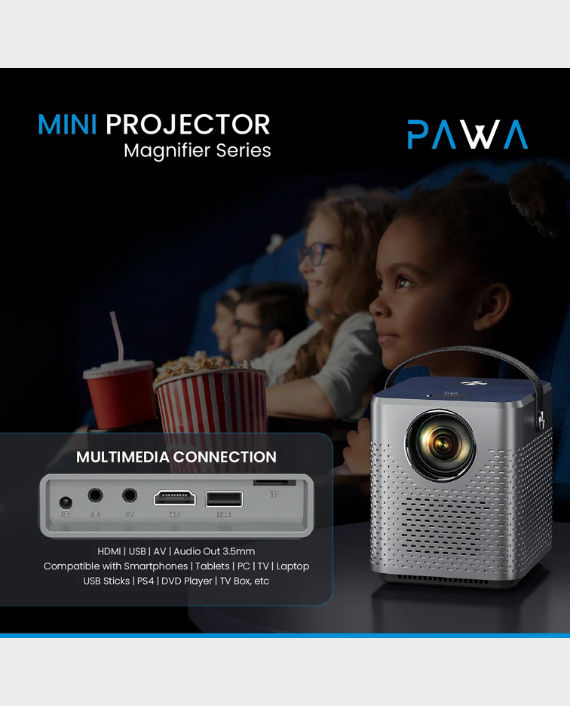 Buy Pawa Magnifier Series Mini Projector in Qatar - AlaneesQatar.Qa
