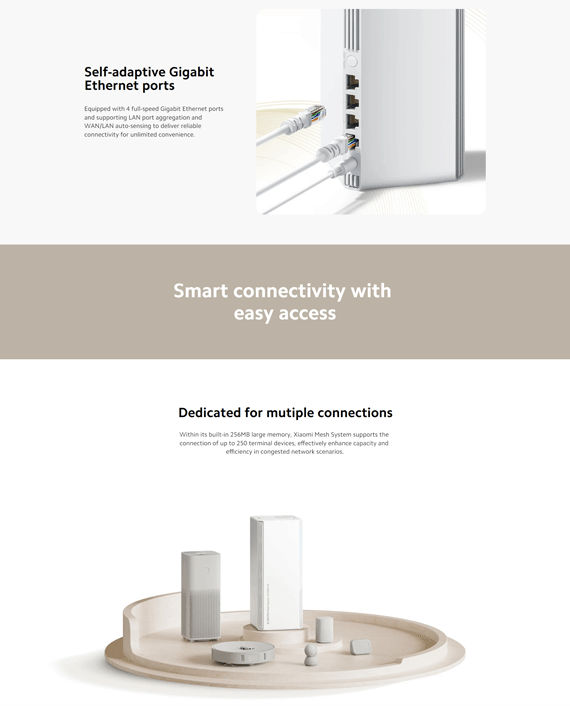 Buy Xiaomi Mesh WiFi System AX3000 NE (2 Pack) in Qatar - AlaneesQatar.Qa