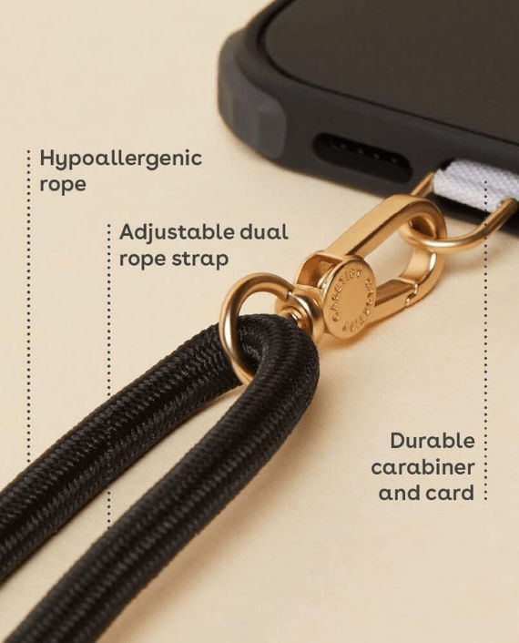 Buy Casetify Rope Cross Body Phone Strap (Black) in Qatar - AlaneesQatar.Qa