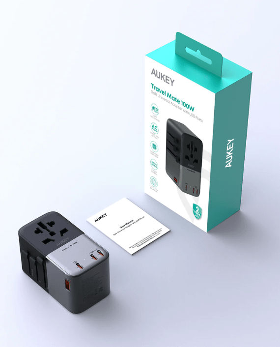 Buy Aukey Universal Travel Adapter 100W PA-TA09A-GY (Gray) Price in ...