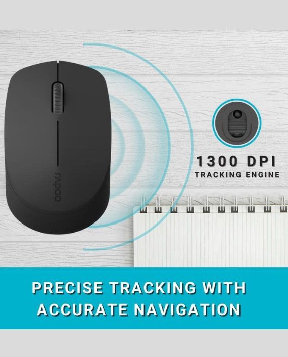 Buy Rapoo M100 Ultra Silent Wireless Mouse / Multi-Device Connectivity ...