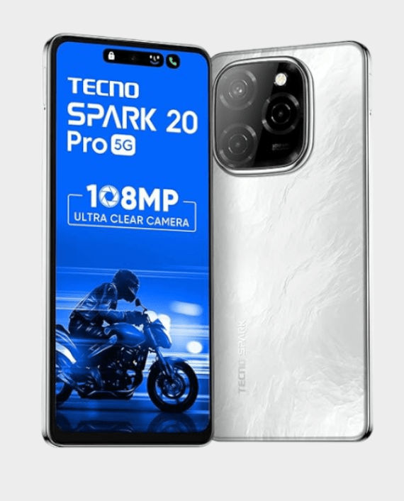 Buy Tecno Spark 20 Pro 5G (8GB 256GB - Glossy White) in Qatar ...